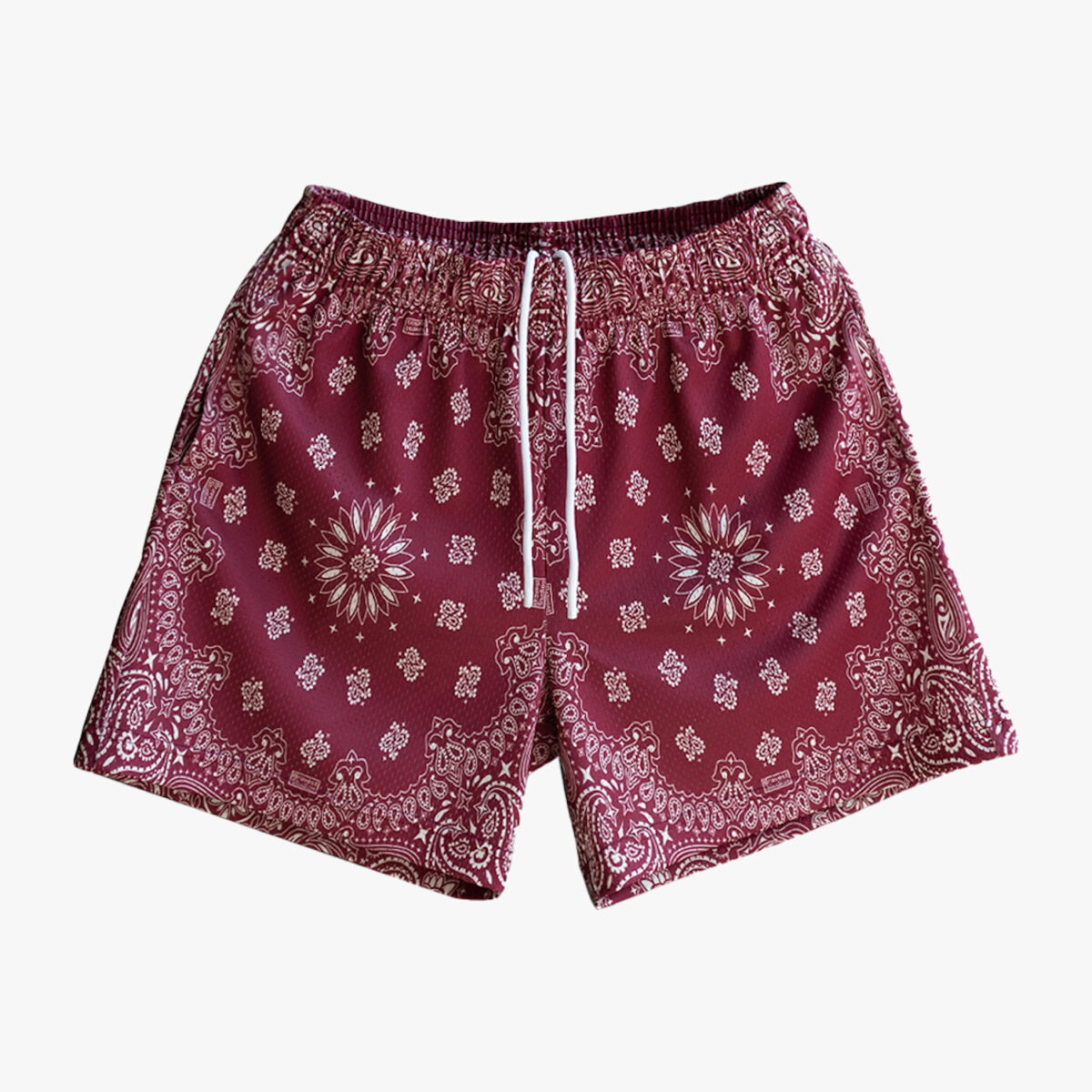 Bravest Studios Paisley Shorts - Burgundy - Kick Ass Kickz